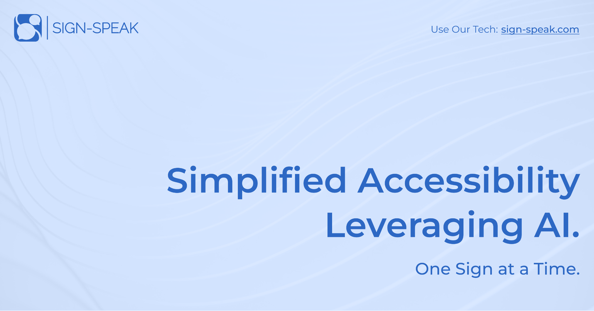 AI Sign Language Translation and Interpretation | Sign-Speak